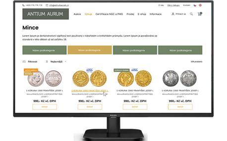 E-shop ANTIUM AURUM - Antium Aurum
